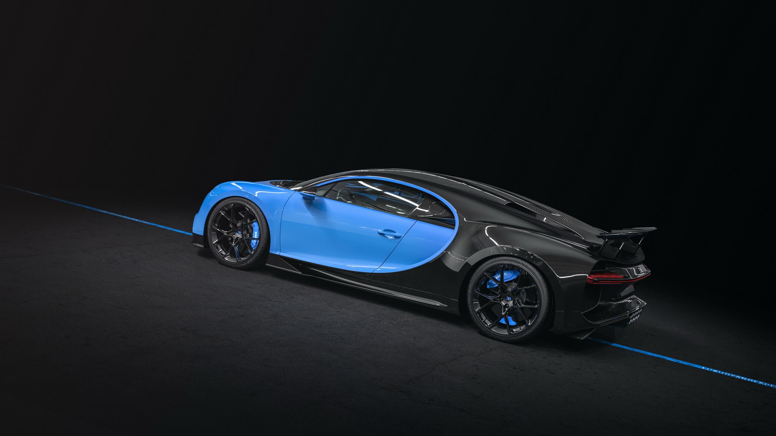 Blue And Black Bugatti