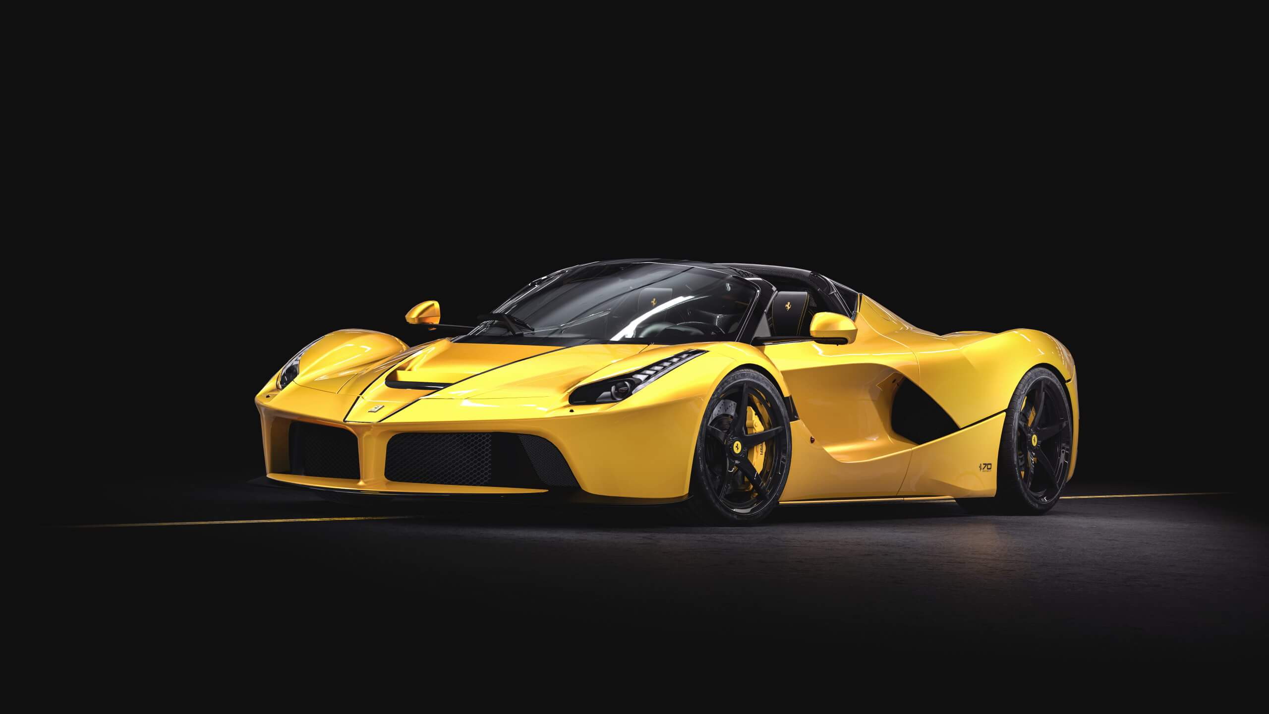 Laferrari Aperta In Yellow La Ferrari Ferrari Futuristic Cars