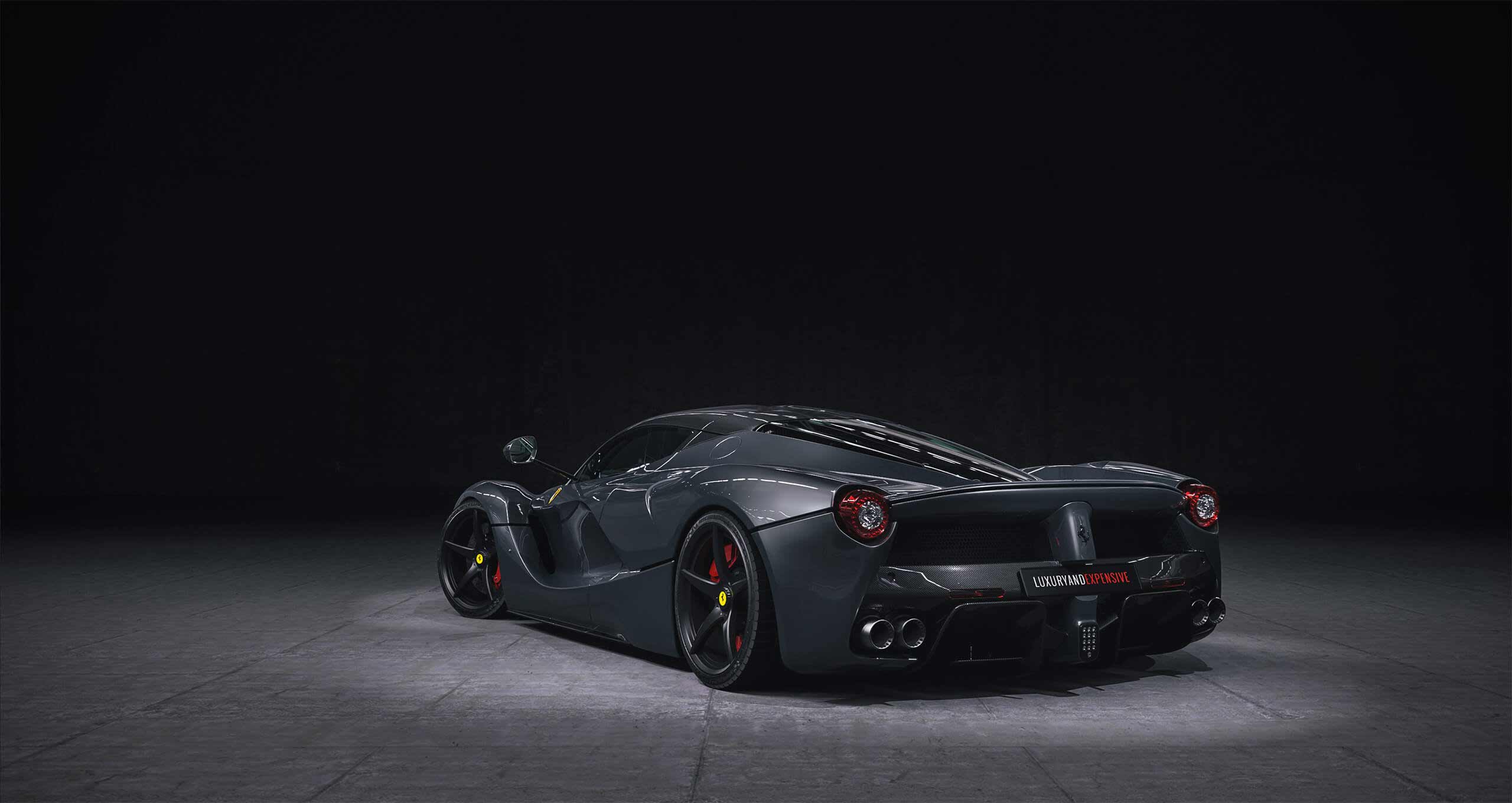 Ferrari Laferrari Black Wallpaper